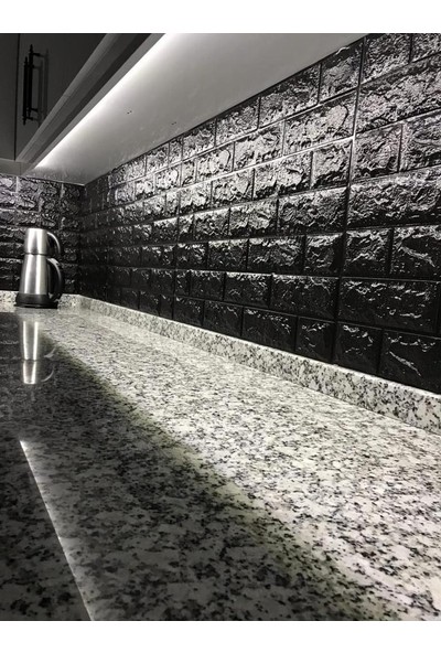Renkli Duvarlar Kendinden Yapışkanlı Esnek Siyah Tuğla Desen Duvar Kağıdı Paneli Renkli Duvarlar Kendinden Yapışkanlı Esnek Siyah Tuğla Desen Duvar Kağıdı Paneli