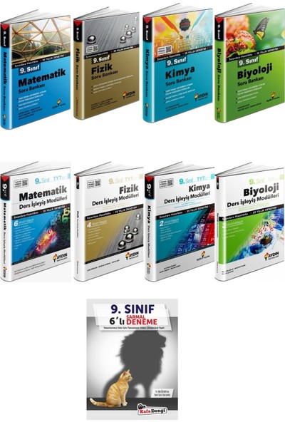 9. Sınıf Matematik + Fizik + Kimya + Biyoloji Konu Anlatımlı Soru Bankası ve Deneme Seti 9. Sınıf Matematik + Fizik + Kimya + Biyoloji Konu Anlatımlı Soru Bankası ve Deneme Seti