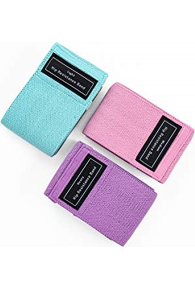 EKS Ticaret Crossprime Kumaş Pilates Bandı Hip Band Kalça ve Bacaklar Için 3 Parça Kaymaz ve Lanmaz P EKS Ticaret Crossprime Kumaş Pilates Bandı Hip Band Kalça ve Bacaklar Için 3 Parça Kaymaz ve Lanmaz P