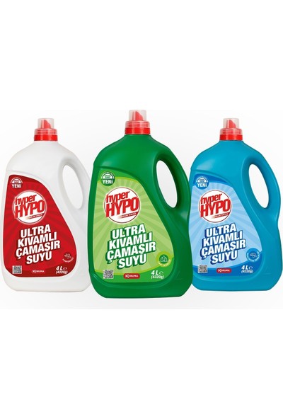 Temizlik Seti Hypo Çamasır Suyu 4 L + Hypo Dağ Esintisi 3 L Temizlik Seti Hypo Çamasır Suyu 4 L + Hypo Dağ Esintisi 3 L
