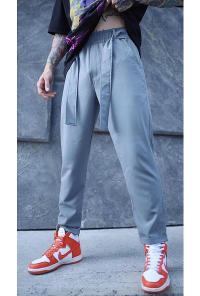 Fitting Room Kendinden Kuşaklı Paraşüt Dubele Paça Pantolon
