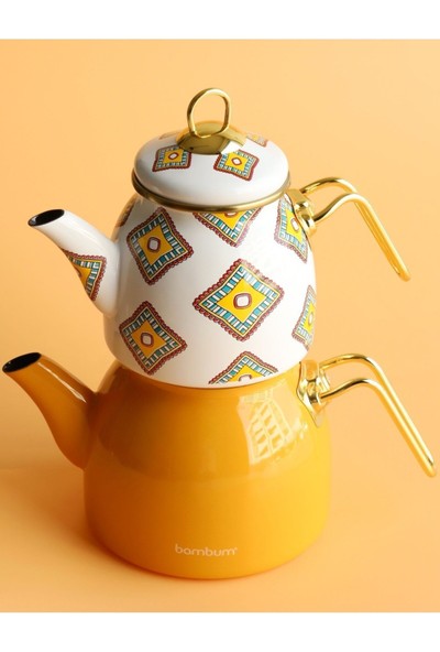 Balzade Emaye Çaydanlık