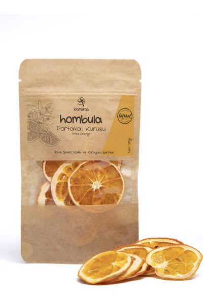 Hombula Portakal Kurusu 25 gr (Ilave Şeker, Katkı ve Koruyucu Içermez) Hombula Portakal Kurusu 25 gr (Ilave Şeker, Katkı ve Koruyucu Içermez)