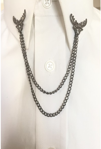 Kravatistan Silver Geyik Gömlek Yaka Iğnesi KRV-4K120512 Kravatistan Silver Geyik Gömlek Yaka Iğnesi KRV-4K120512