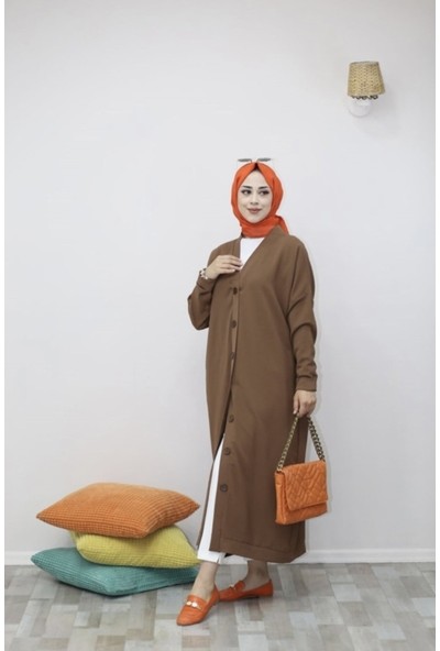 Lovie Boydan Düğmeli Uzun Hırka Lovie Boydan Düğmeli Uzun Hırka