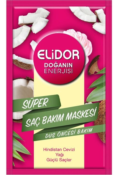 Elidor Hindistan Cevizi Özü Saç Maskesi 30 Ml Elidor Hindistan Cevizi Özü Saç Maskesi 30 Ml