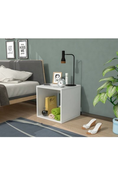 BK Concept Box Komodin Beyaz