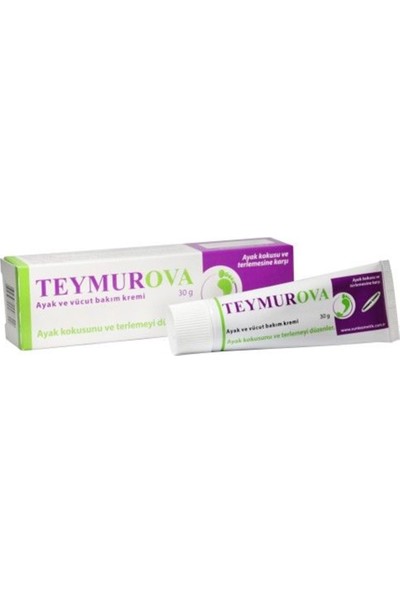 Teymurova Kötü Koku Önleme Terleme Düzenleme Ayak ve Vücut Bakım Kremi 30 gr Teymurova Kötü Koku Önleme Terleme Düzenleme Ayak ve Vücut Bakım Kremi 30 gr