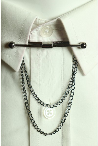 Kravatistan Dark Silver Klipsli Tüm Gömleklere Uyumlu Yaka Iğnesi KRV-4K120652 Kravatistan Dark Silver Klipsli Tüm Gömleklere Uyumlu Yaka Iğnesi KRV-4K120652