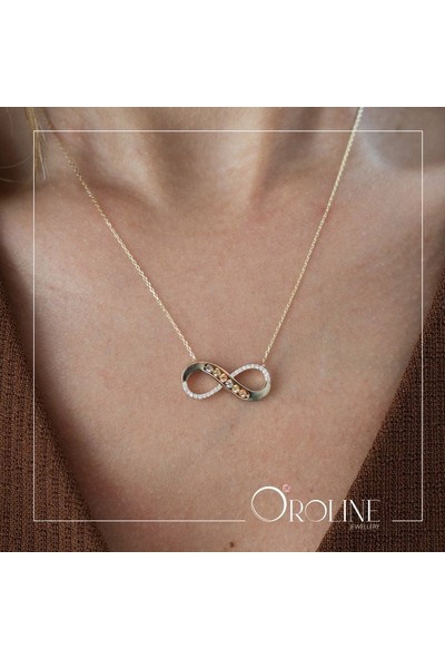 14 Ayar Altın Italyan Toplu Sonsuzluk Kadın Kolye 14 Ayar Altın Italyan Toplu Sonsuzluk Kadın Kolye