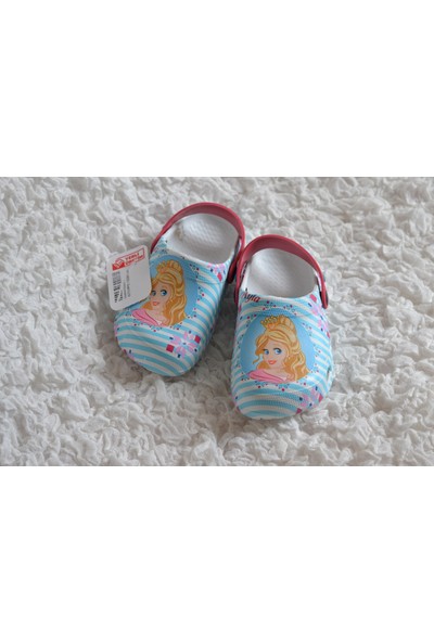 Gezer Desenli Kız Çocuk Terlik (1 Numara Büyük Alınız) - Liva - Mavi - 29