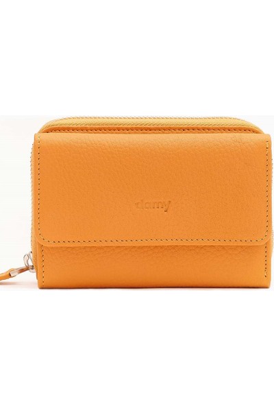 Damy Hakiki Deri Kadın Cüzdan - Portföy 925MG - Hardal Damy Hakiki Deri Kadın Cüzdan - Portföy 925MG - Hardal
