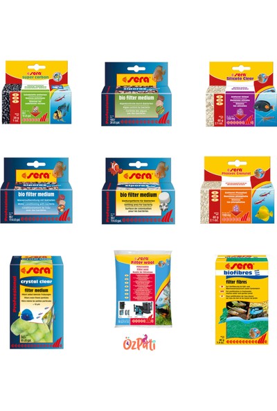 Akvaryum Filtre Malzemeleri Seti 9 Parça