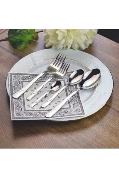 Çağrı Şal 60 Parça Çatal & Kaşık Takımı 12 Kişilik