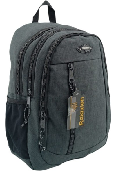 Relaxion 5057 Siyah Su Geçirmez Astarlı Kumaş Sırt Çantası Relaxion 5057 Siyah Su Geçirmez Astarlı Kumaş Sırt Çantası