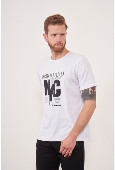 Çetinkaya Massa Bisiklet Yaka Openend Beyaz T-Shirt Çetinkaya Massa Bisiklet Yaka Openend Beyaz T-Shirt