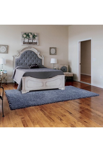 AGKHOME Amerikan Shaggy Halı - 120 x 240 cm - Mavi AGKHOME Amerikan Shaggy Halı - 120 x 240 cm - Mavi