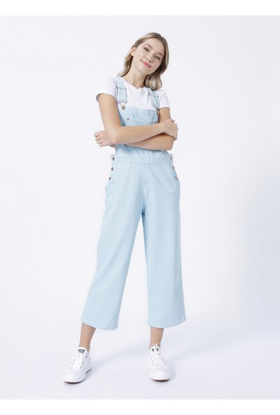 Lee Cooper Mavi Rahat Kadın Salopet 222 Lcf 225001 Flowers Mavı Lee Cooper Mavi Rahat Kadın Salopet 222 Lcf 225001 Flowers Mavı