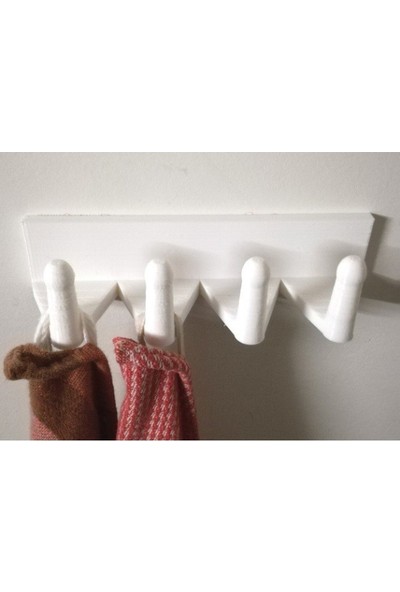 İşbilen Teknoloji 4'lü Havlu Asma Aparatı, Havlu Askısı, Yapıştırmalı Havlu Askısı