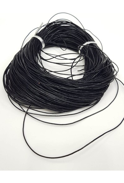 Limelia Siyah Deri Ip (10 mt )