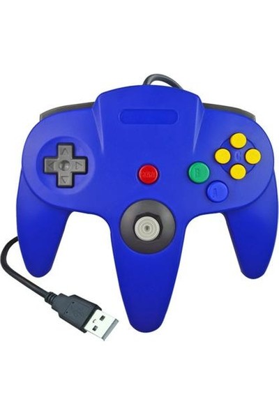 Xinh USB Kablolu N64 Denetleyicisi Gamepad Joystick Pc Oyunları Için Gamecube Için Klasik 64 Konsollar Oyunları Için Oyun Pedi | Gamepads (Mavi) (Yurt Dışından) Xinh USB Kablolu N64 Denetleyicisi Gamepad Joystick Pc Oyunları Için Gamecube Için Klasik 64 Konsollar Oyunları Için Oyun Pedi | Gamepads (Mavi) (Yurt Dışından)