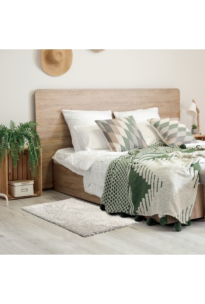 AGKHOME Amerikan Shaggy Halı - 80 x 120 cm - Süper Beyaz AGKHOME Amerikan Shaggy Halı - 80 x 120 cm - Süper Beyaz