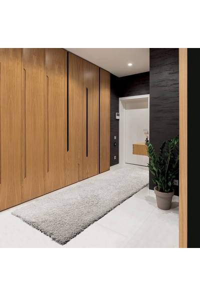 AGKHOME Amerikan Shaggy Halı - 80 x 240 cm - Süper Beyaz AGKHOME Amerikan Shaggy Halı - 80 x 240 cm - Süper Beyaz