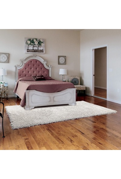 AGKHOME Amerikan Shaggy Halı - 120 x 240 cm - Süper Beyaz AGKHOME Amerikan Shaggy Halı - 120 x 240 cm - Süper Beyaz