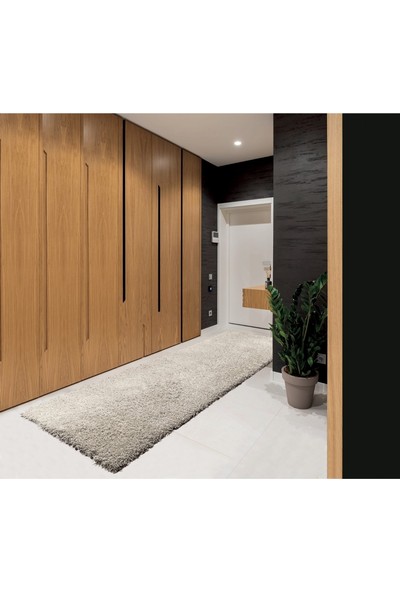 AGKHOME Amerikan Shaggy Halı - 80 x 240 cm - Beyaz AGKHOME Amerikan Shaggy Halı - 80 x 240 cm - Beyaz