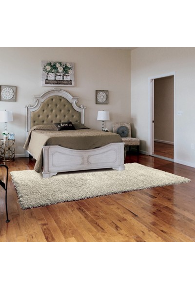 AGKHOME Amerikan Shaggy Halı - 120 x 240 cm - Beyaz AGKHOME Amerikan Shaggy Halı - 120 x 240 cm - Beyaz