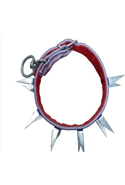 Kozaklı Büyük Boy U Çivili Köpek Tasmasi 70X4 cm