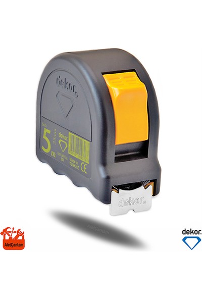 Dekor Şerit Metre Çelik Metre Soft Siyah 10 mt x 25 mm Dekor Şerit Metre Çelik Metre Soft Siyah 10 mt x 25 mm