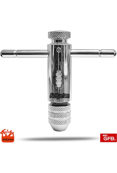 Gfb Kılavuz Kolu Cırcırlı Klavuz M3-M8 Arası Kılavuzlara Uygun Gfb Kılavuz Kolu Cırcırlı Klavuz M3-M8 Arası Kılavuzlara Uygun