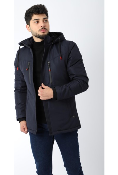 Stilkombin Çift Göğüs Fermuarlı Su Geçirmez Şişme Mont Pldp 2941