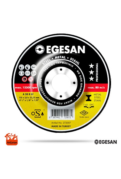 Egesan Metal Kesici Disk Flex Taşi 115MM (115X3 Küçük Boy) Egesan Metal Kesici Disk Flex Taşi 115MM (115X3 Küçük Boy)