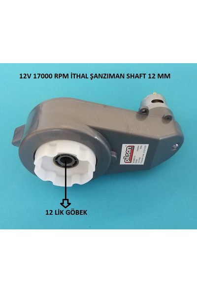 Pilsan Akülü Araba 12V 17000 Rpm Şanzıman Motorlu