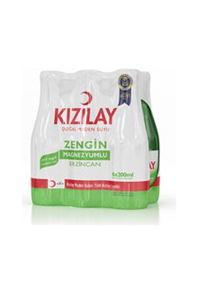Kızılay Erzincan Maden Suyu 6 x 200 ml x 6 Adet Kızılay Erzincan Maden Suyu 6 x 200 ml x 6 Adet