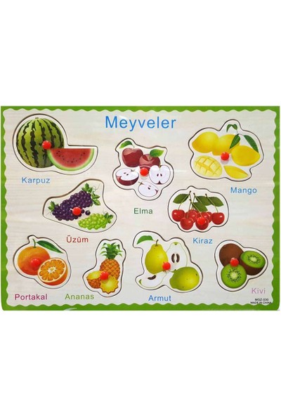 Sepete Gelsin Sepetegelsin Meyveler Ahşap Puzzle Sepete Gelsin Sepetegelsin Meyveler Ahşap Puzzle