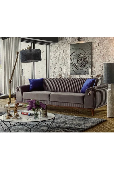 Rivolya Renna Model Yataklı 3'lü Koltuk