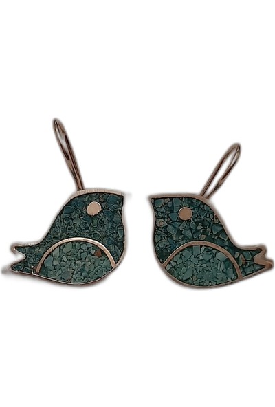 Hargen Mozaik Kuş Küpe