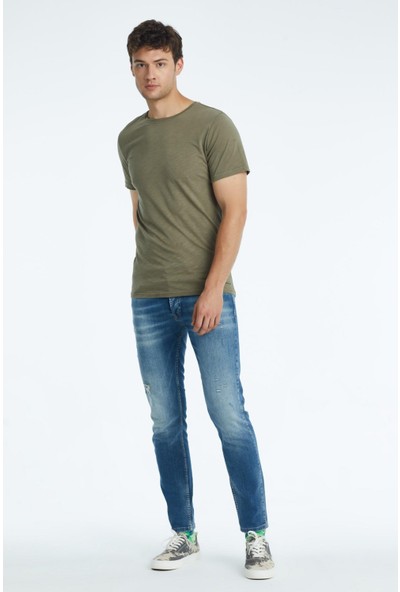 Five Pocket FPTSHY22E022 Bisiklet Yaka Slim Ft Erkek T-Shirt