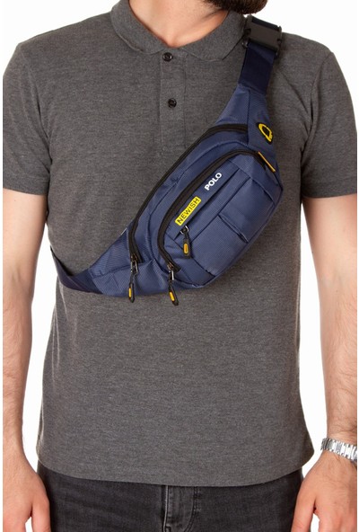 Newish Polo Unisex Kulaklık USB Çıkışlı Bel Omuz ve Göğüs Çantası Kumaş Bodybag Lacivert Newish Polo Unisex Kulaklık USB Çıkışlı Bel Omuz ve Göğüs Çantası Kumaş Bodybag Lacivert