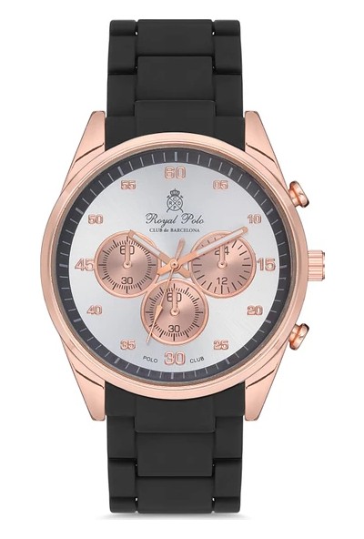 Quartz Silikon Siyah Erkek Kol Saati