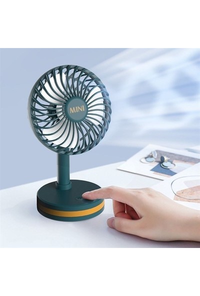 Masaüstü 60 Derece Dönebilen USB Şarjlı 3 Kademeli Doğal Rüzgar Etkili Ledli Fan- Masaüstü 60 Derece Dönebilen USB Şarjlı 3 Kademeli Doğal Rüzgar Etkili Ledli Fan-