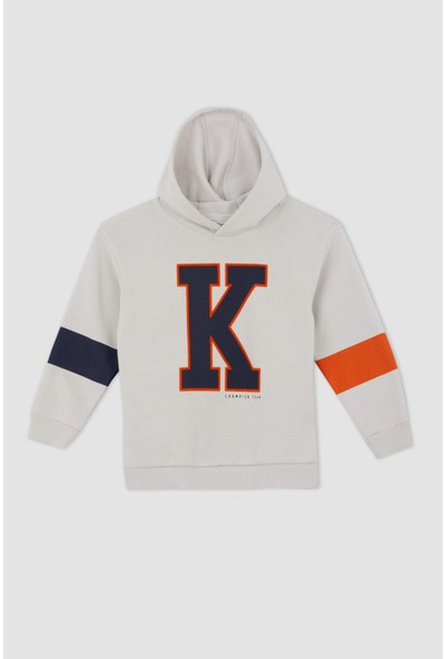 DeFacto Erkek Çocuk Oversize Fit Kalın Kumaş Kapüşonlu SWEATSHIRT X8377A622AU DeFacto Erkek Çocuk Oversize Fit Kalın Kumaş Kapüşonlu SWEATSHIRT X8377A622AU