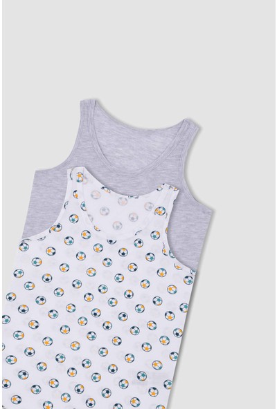 DeFacto Erkek Çocuk Defacto Fit Regular Fit 2'li Atlet Y6528A622AU