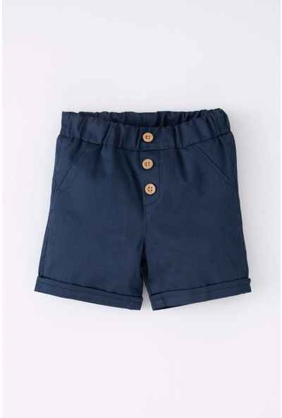 DeFacto Erkek Bebek Regular Fit Esnek Bel Gabardin Şort Z2405A222SM DeFacto Erkek Bebek Regular Fit Esnek Bel Gabardin Şort Z2405A222SM