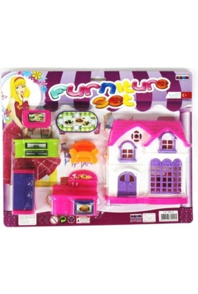 Kahraman Oyuncak Ev ve Eşya Seti 7 Parça