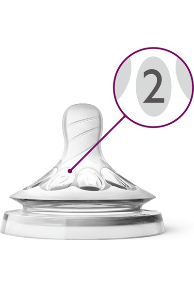 Philips Avent Philips Philips Avent Natural Biberon Emziği +1 Ay 2li Philips Avent Philips Philips Avent Natural Biberon Emziği +1 Ay 2li