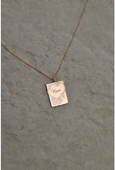 Minamis Silver 925 Ayar Gümüş Bayan Plaka Kolye Minamis Silver 925 Ayar Gümüş Bayan Plaka Kolye